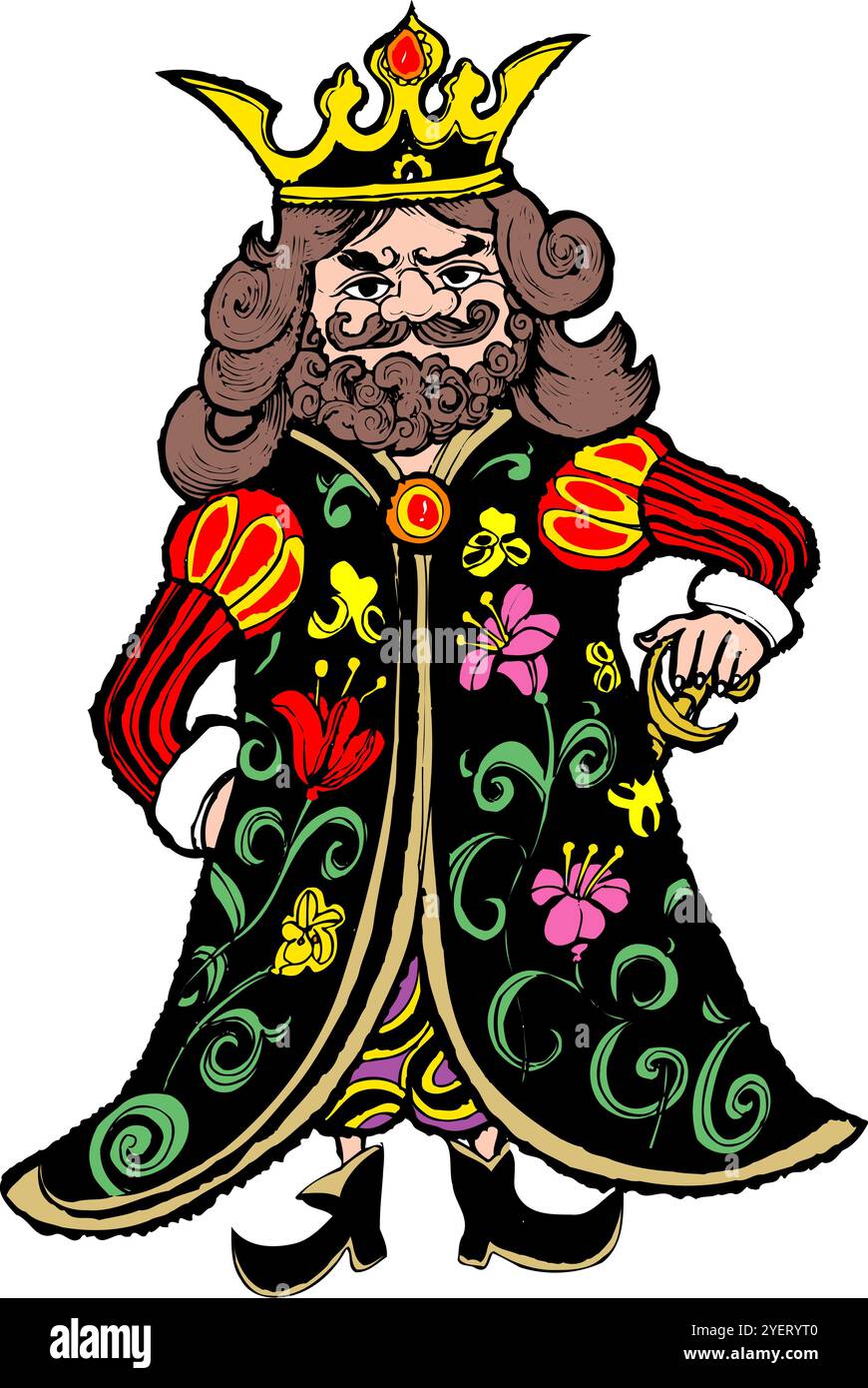 King with crown Cut Out Stock Images & Pictures - Alamy
