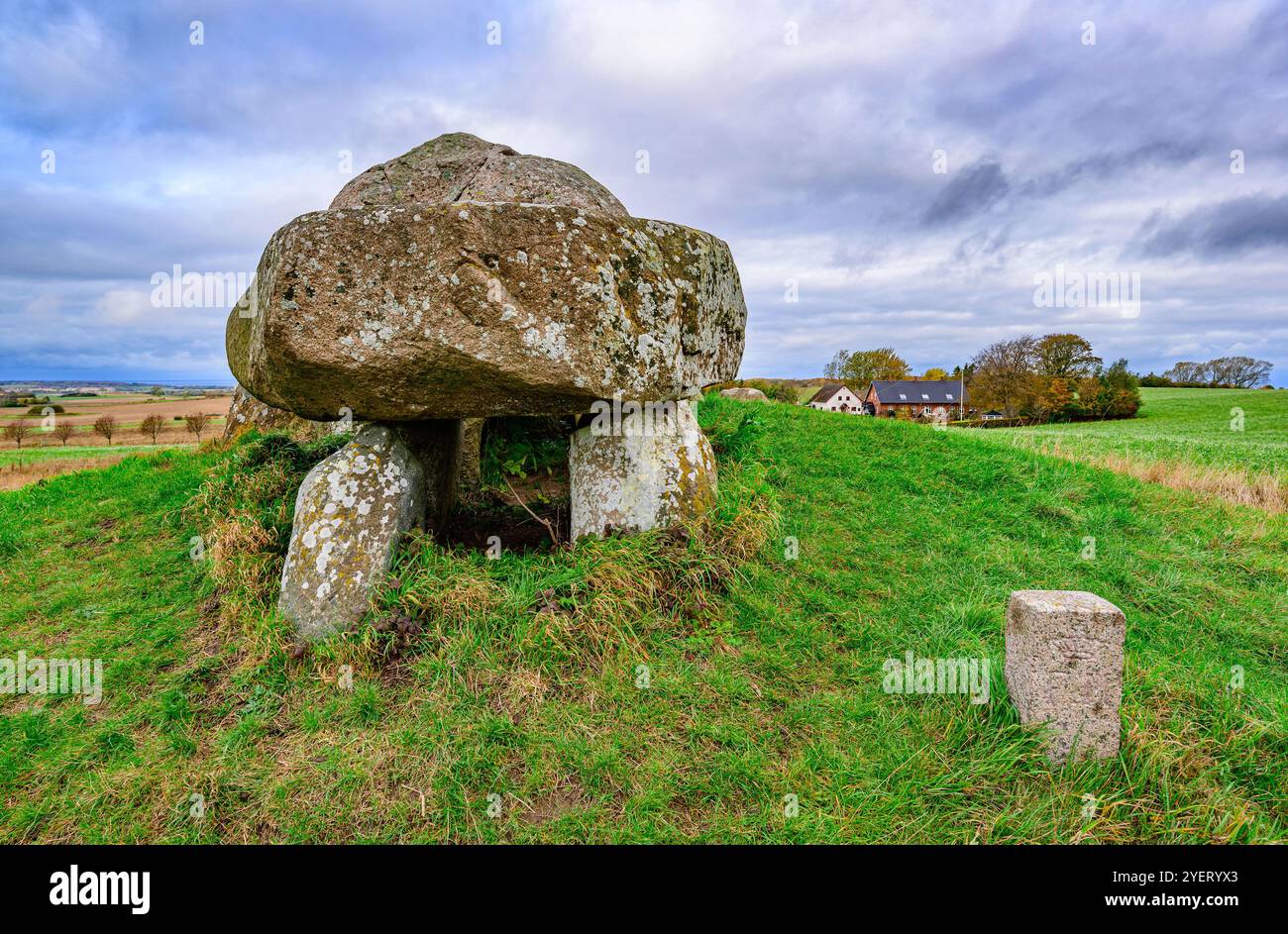 31 October 2024, Denmark, Borre: Sömarkedyssen, also known as Sömarke ...