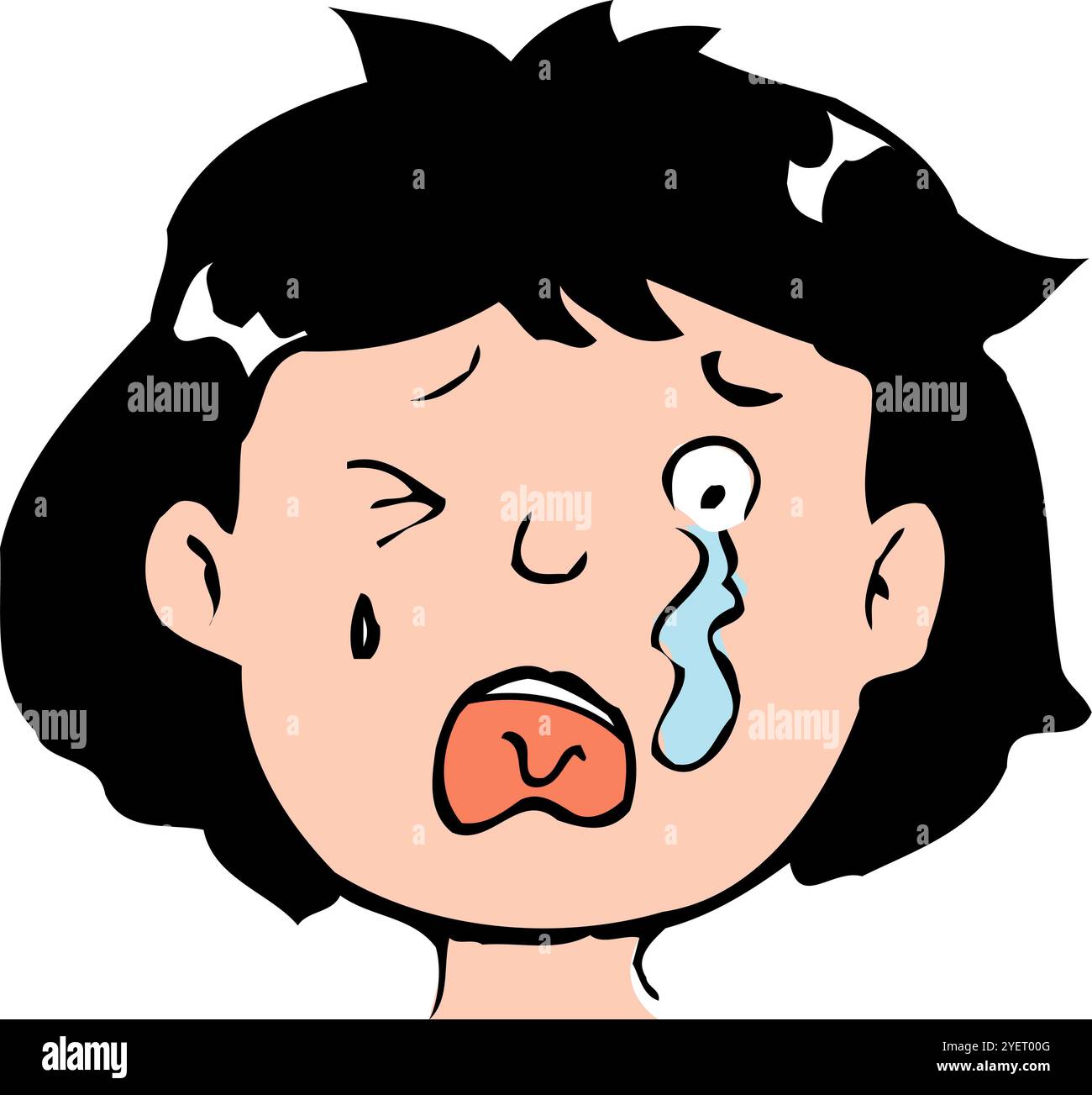 Crying facial expression hi-res stock photography and images - Alamy