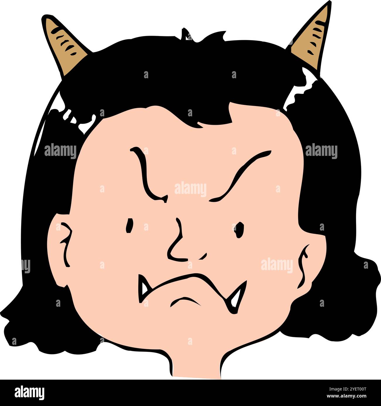Woman angry facial expression Cut Out Stock Images & Pictures - Alamy