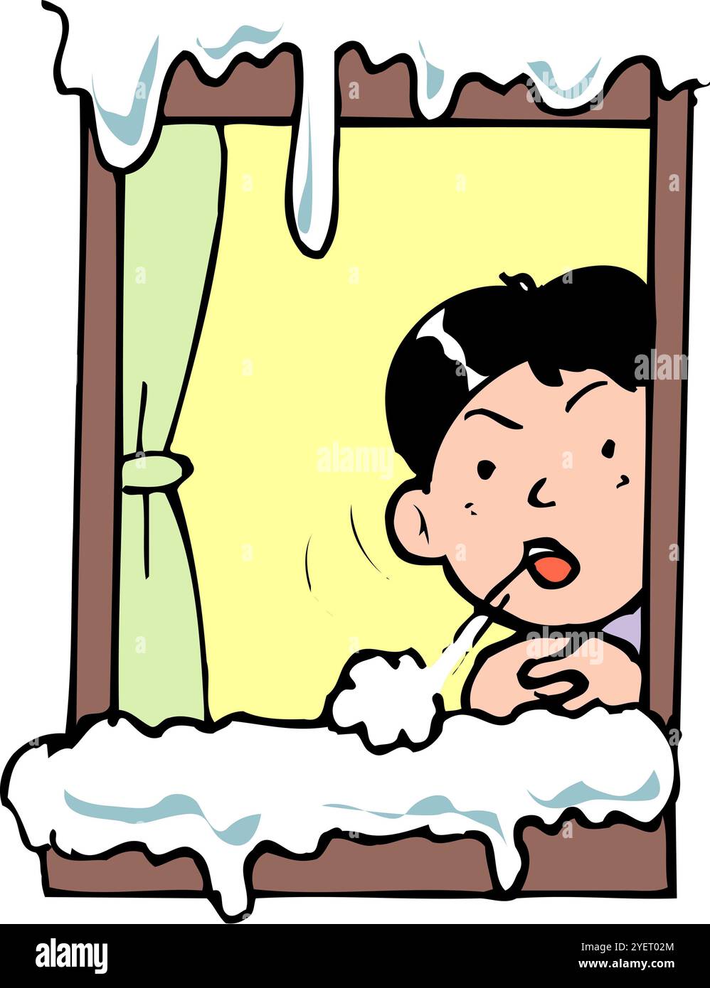 Winter face Cut Out Stock Images & Pictures - Alamy