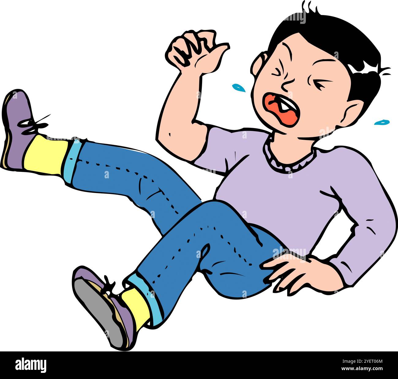 Person falling down Cut Out Stock Images & Pictures - Alamy