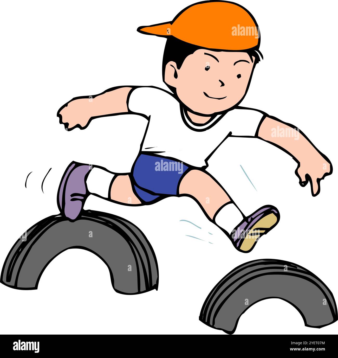 Tire jump Cut Out Stock Images & Pictures - Alamy