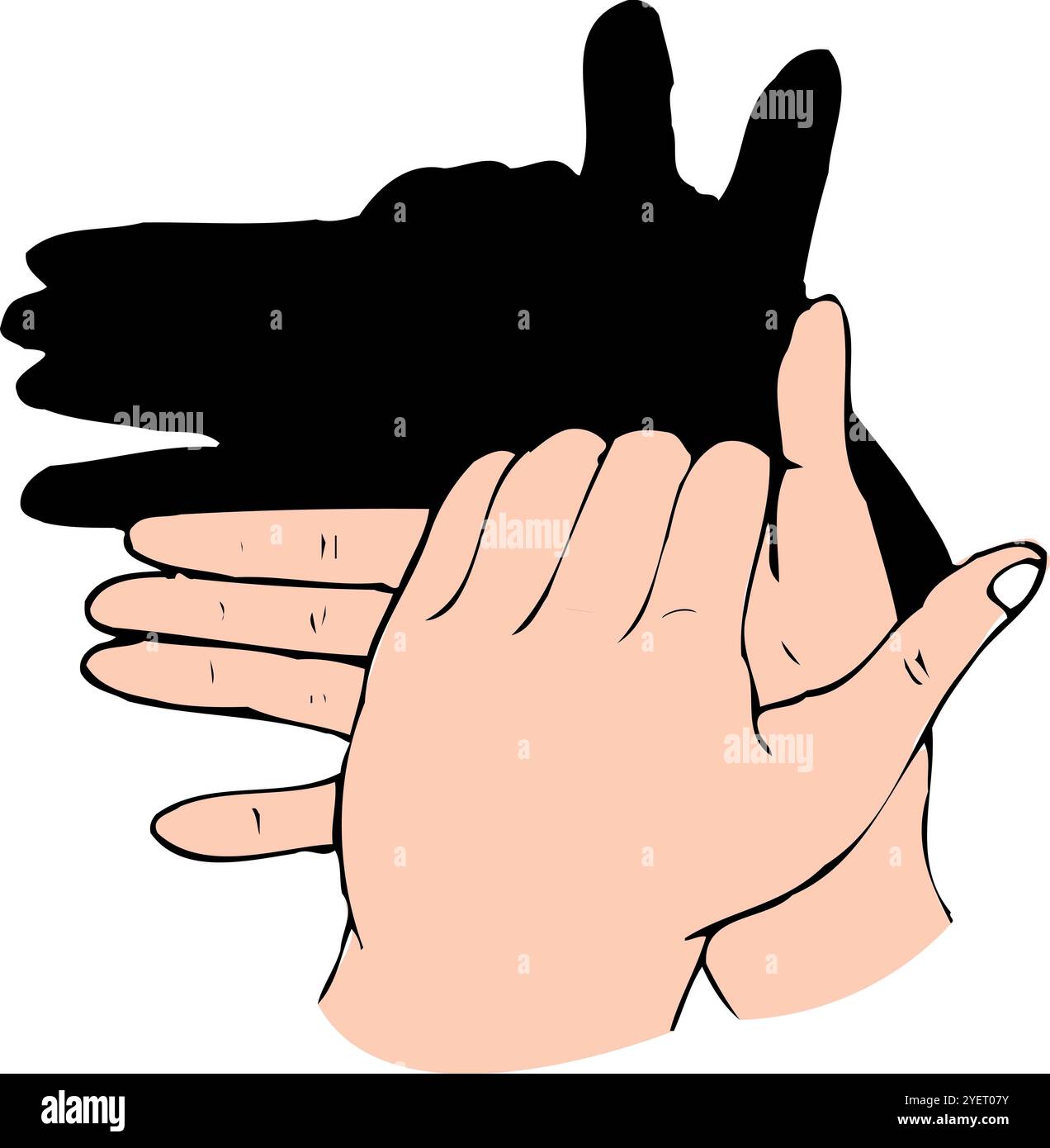 Canine shadow puppets Stock Photo - Alamy