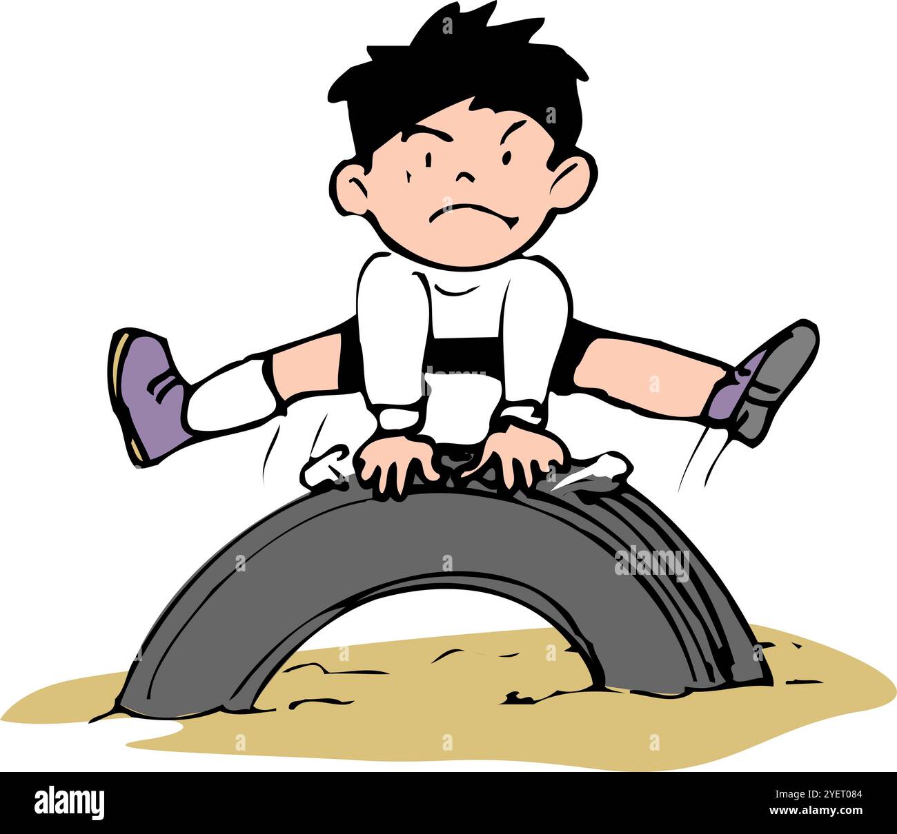 Tire jump Cut Out Stock Images & Pictures - Alamy