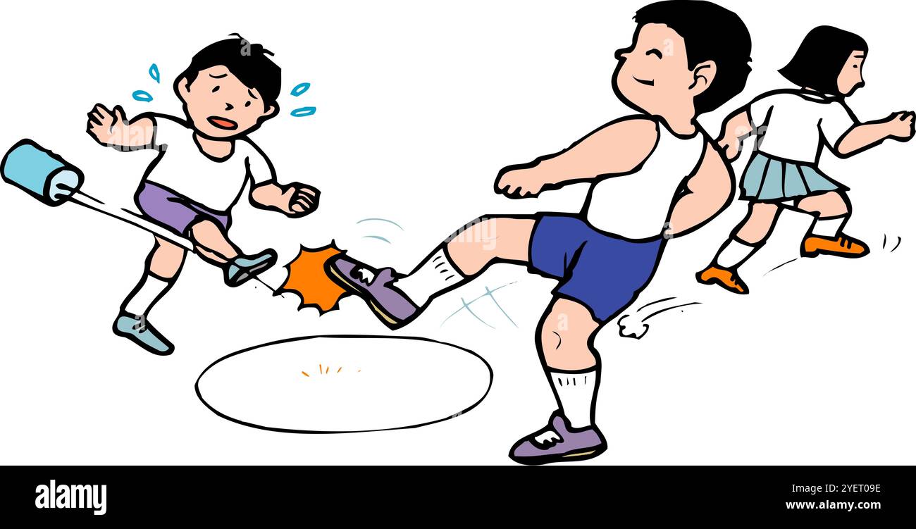 Child kicking Cut Out Stock Images & Pictures - Alamy