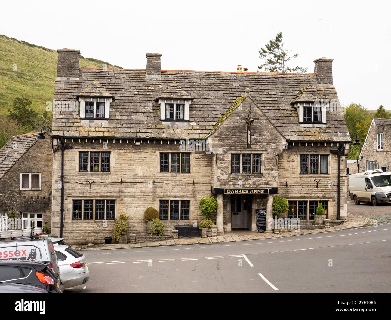 The Bankes Arms in Corfe Castle in Dorset, UK Stock Photo - Alamy