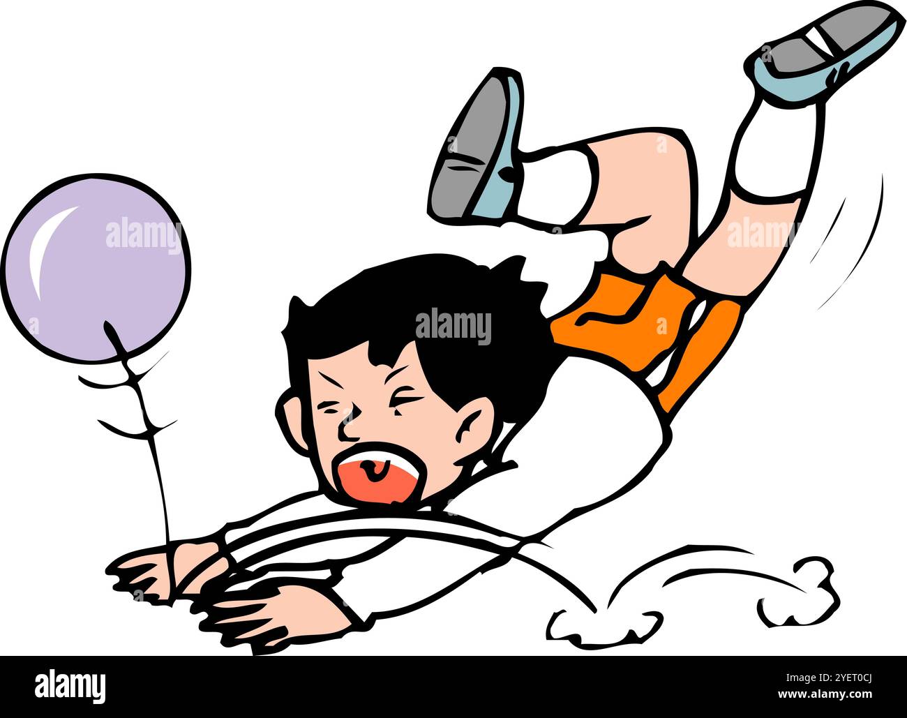 Person falling down Cut Out Stock Images & Pictures - Alamy