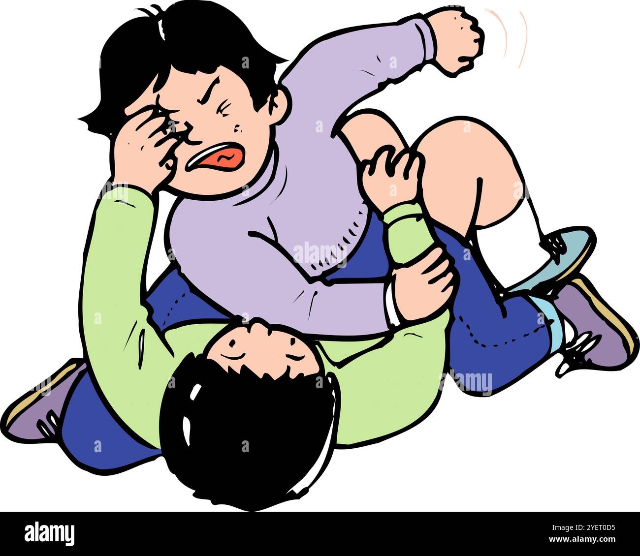 Child fighting Cut Out Stock Images & Pictures - Alamy