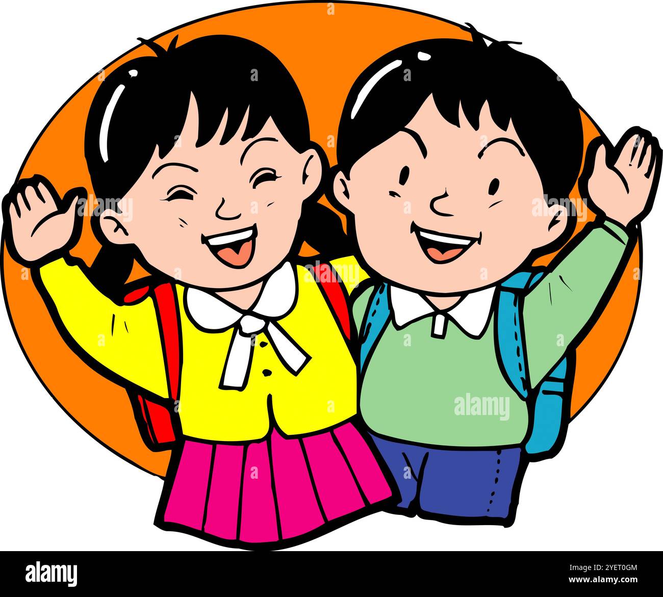 First-year students enrolling in the first grade Stock Photo - Alamy