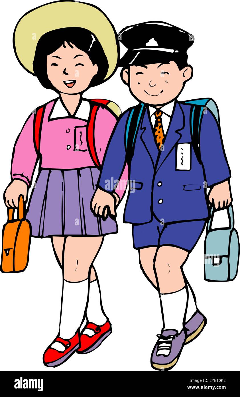 First-year students enrolling in the first grade Stock Photo - Alamy