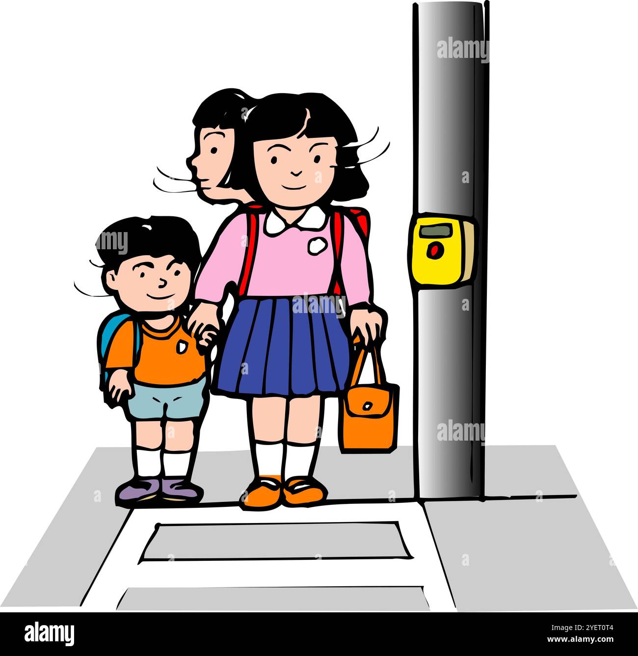 Waiting at traffic lights Stock Photo - Alamy