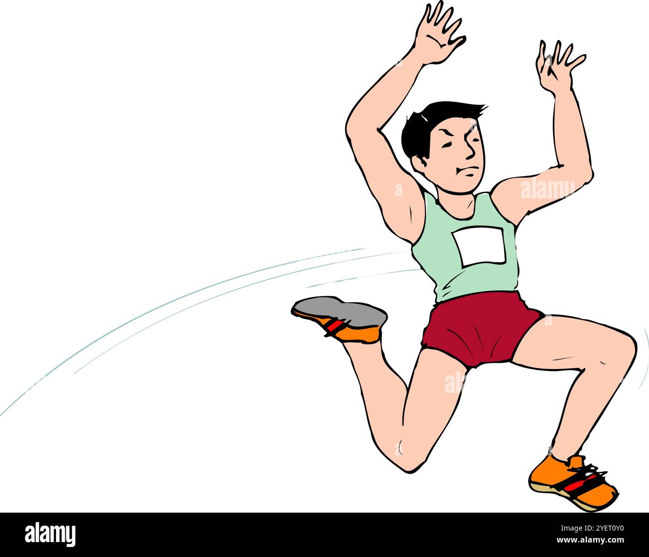 Male long jump Stock Photo - Alamy