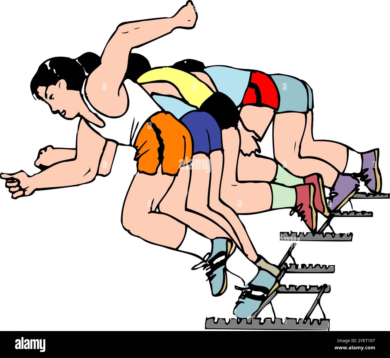 Short distance start Stock Photo - Alamy