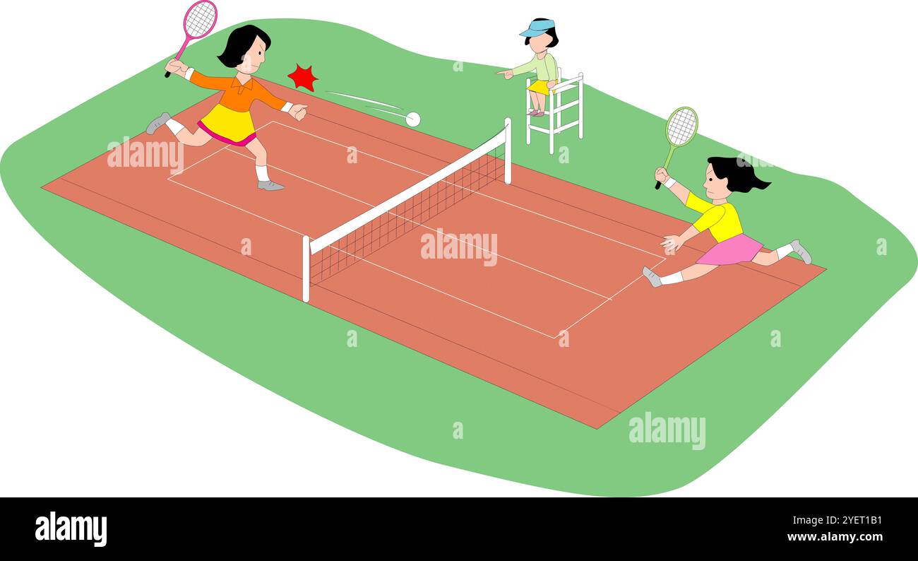 Court sports court Cut Out Stock Images & Pictures - Alamy
