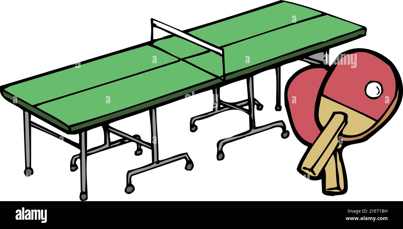 Ping pong racket sports Cut Out Stock Images & Pictures - Alamy