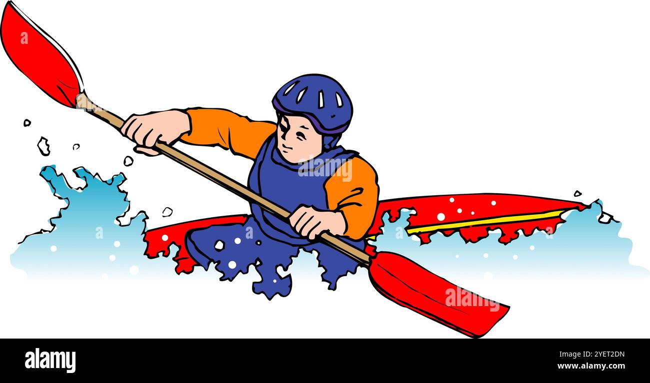 Kayak Cut Out Stock Images & Pictures - Alamy