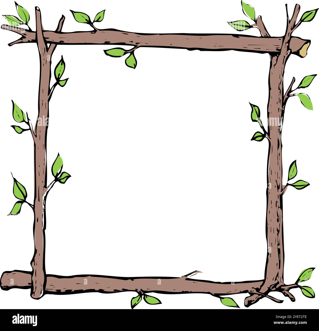 Wooden title frame Stock Photo - Alamy