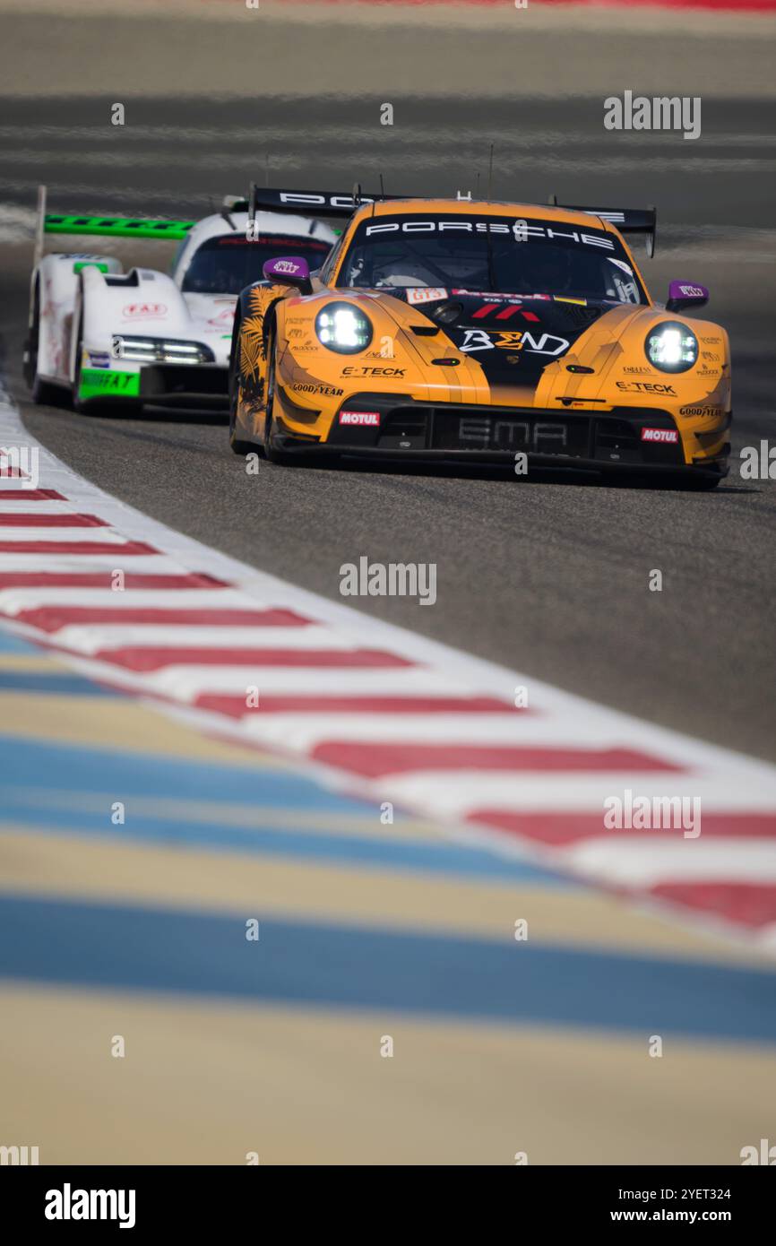 Sakhir, Bahrain. 1st Nov 2024. Manthey EMA No.91 - Porsche 911 GT3 R ...