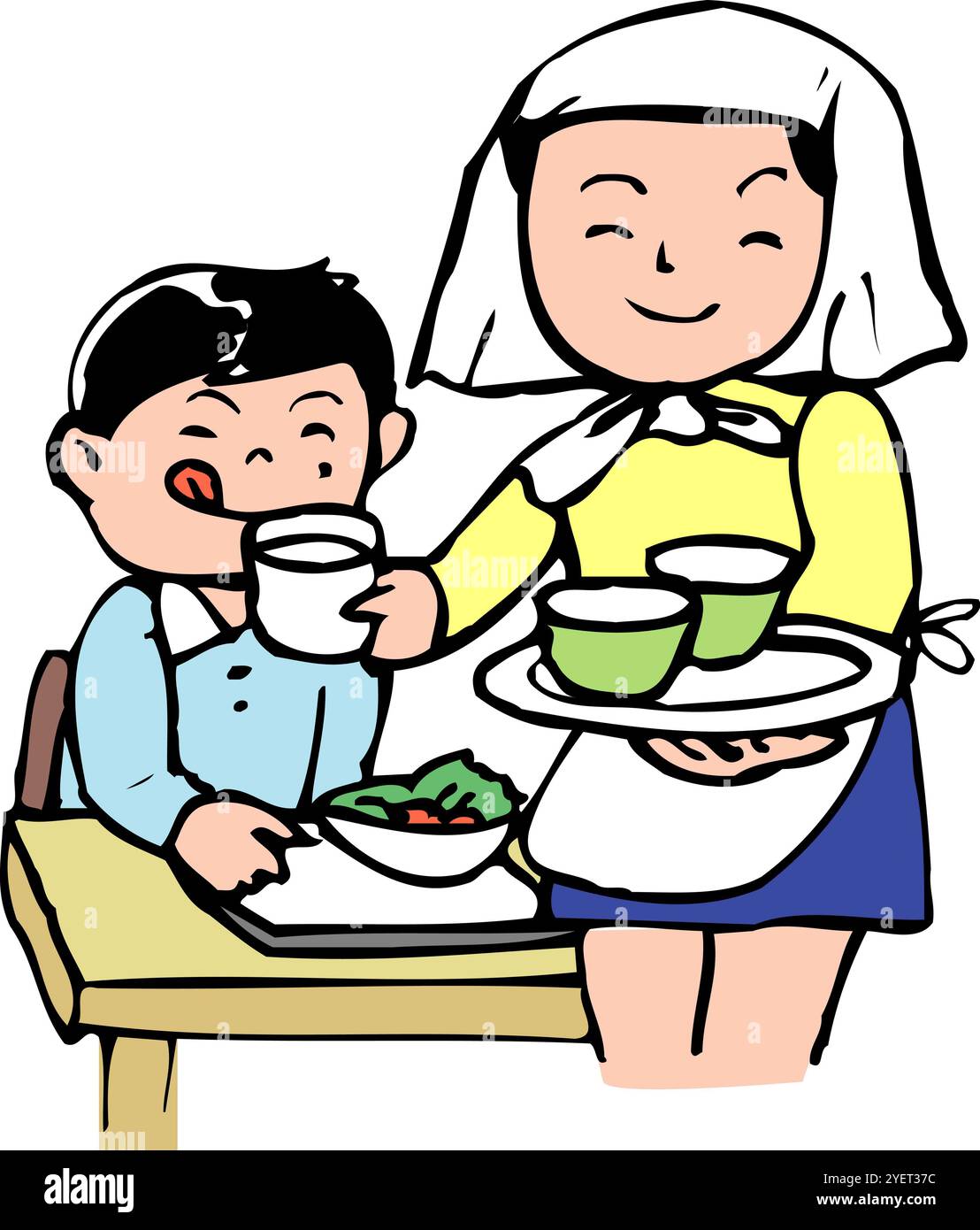 Turn to serve school lunches hi-res stock photography and images - Alamy