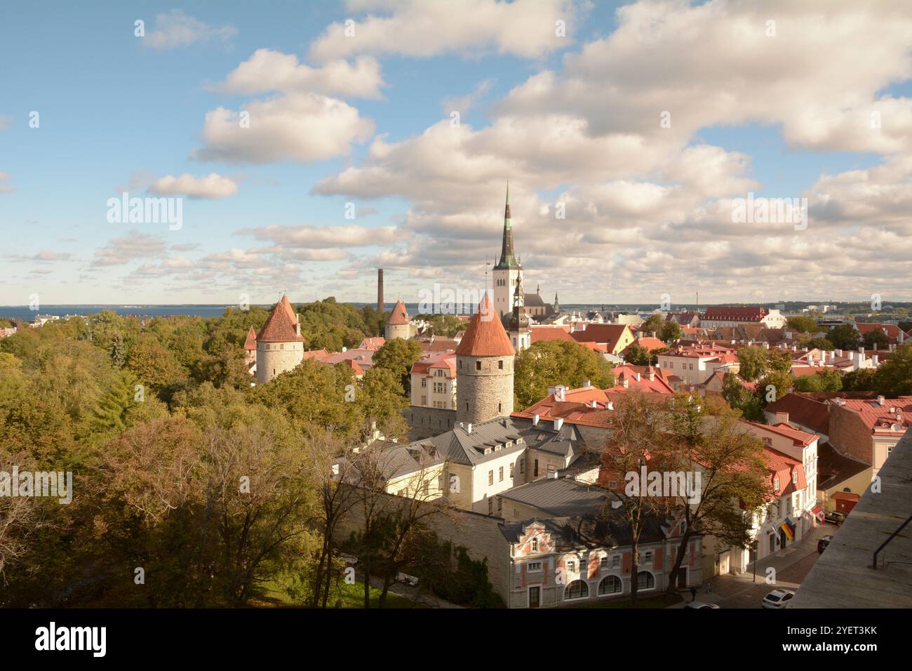 View of Tallinn from the Bishop's Garden viewing platform a popular ...