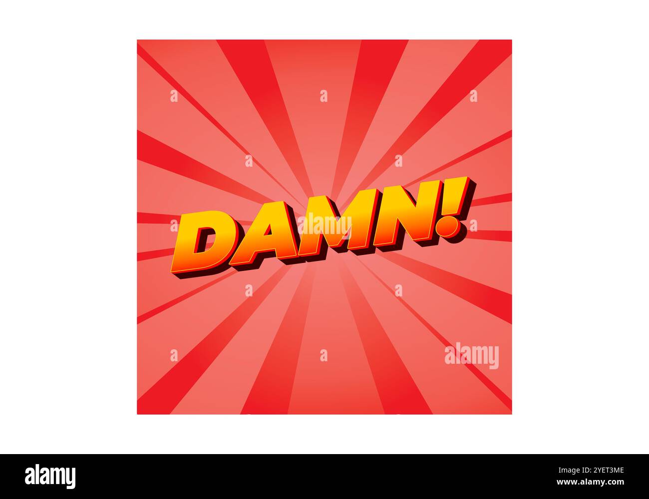 Damn. Text effect design with modern color and 3D look Stock Vector ...