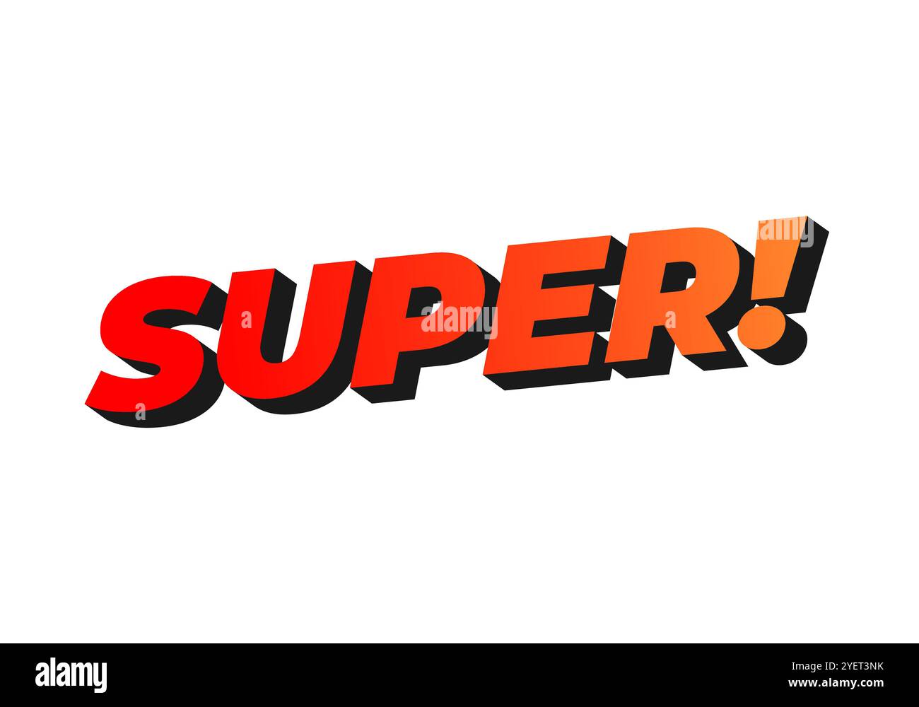 Super. Text effect design in colorful style with 3D look Stock Vector ...