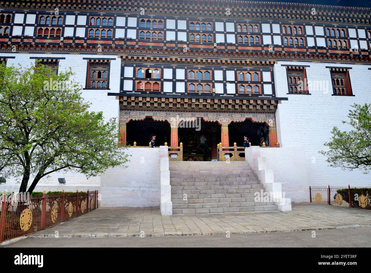 Partial view of the King's Palace also known as Dechencholing Palace ...