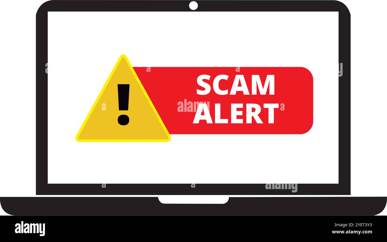 Laptop cyber security on screen Stock Vector Images - Alamy