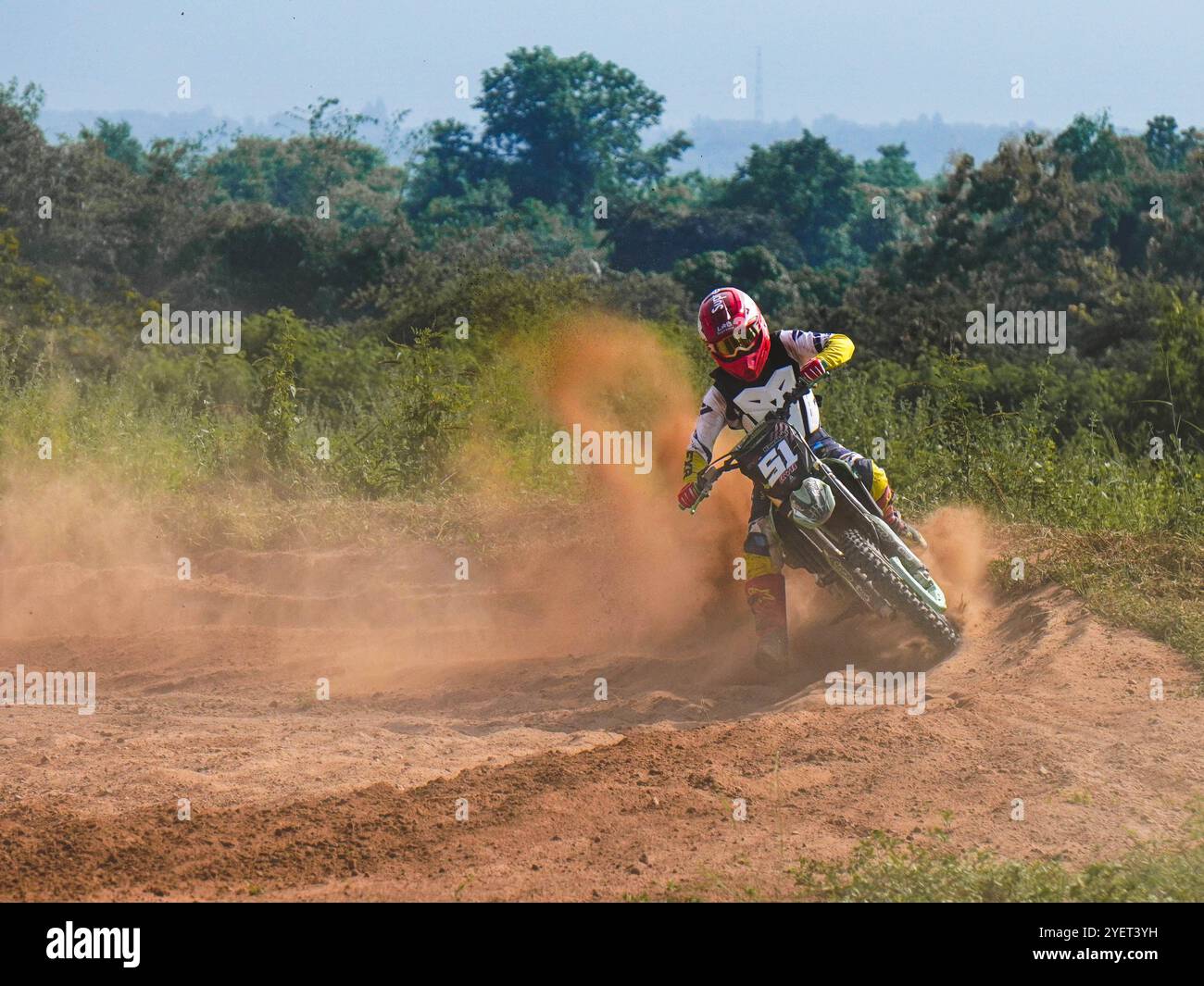 Riding a trail of debris hi-res stock photography and images - Alamy