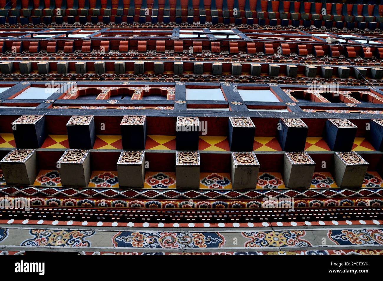 Partial view of the King's Palace also known as Dechencholing Palace ...