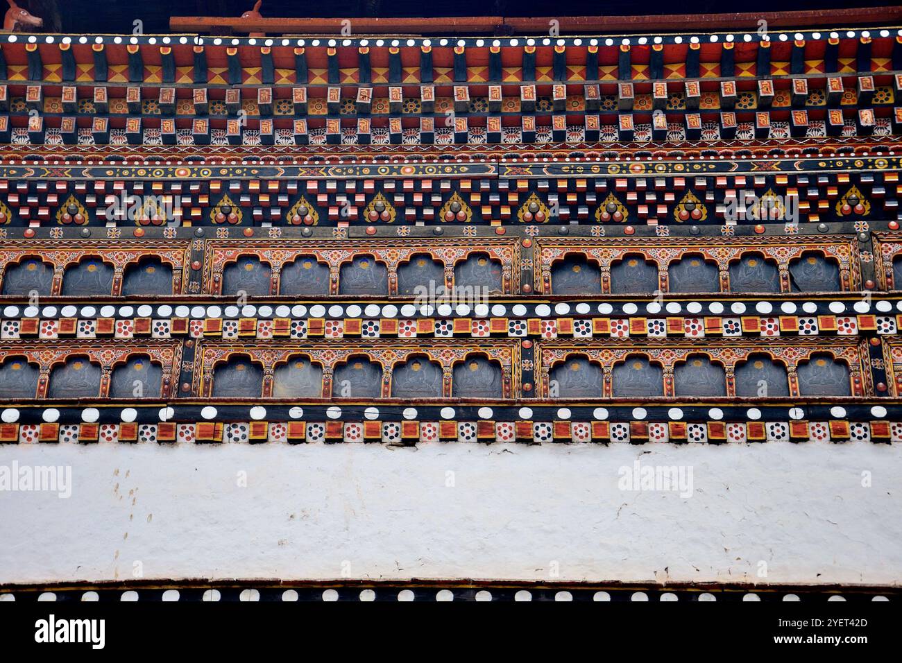 Partial view of the King's Palace also known as Dechencholing Palace ...