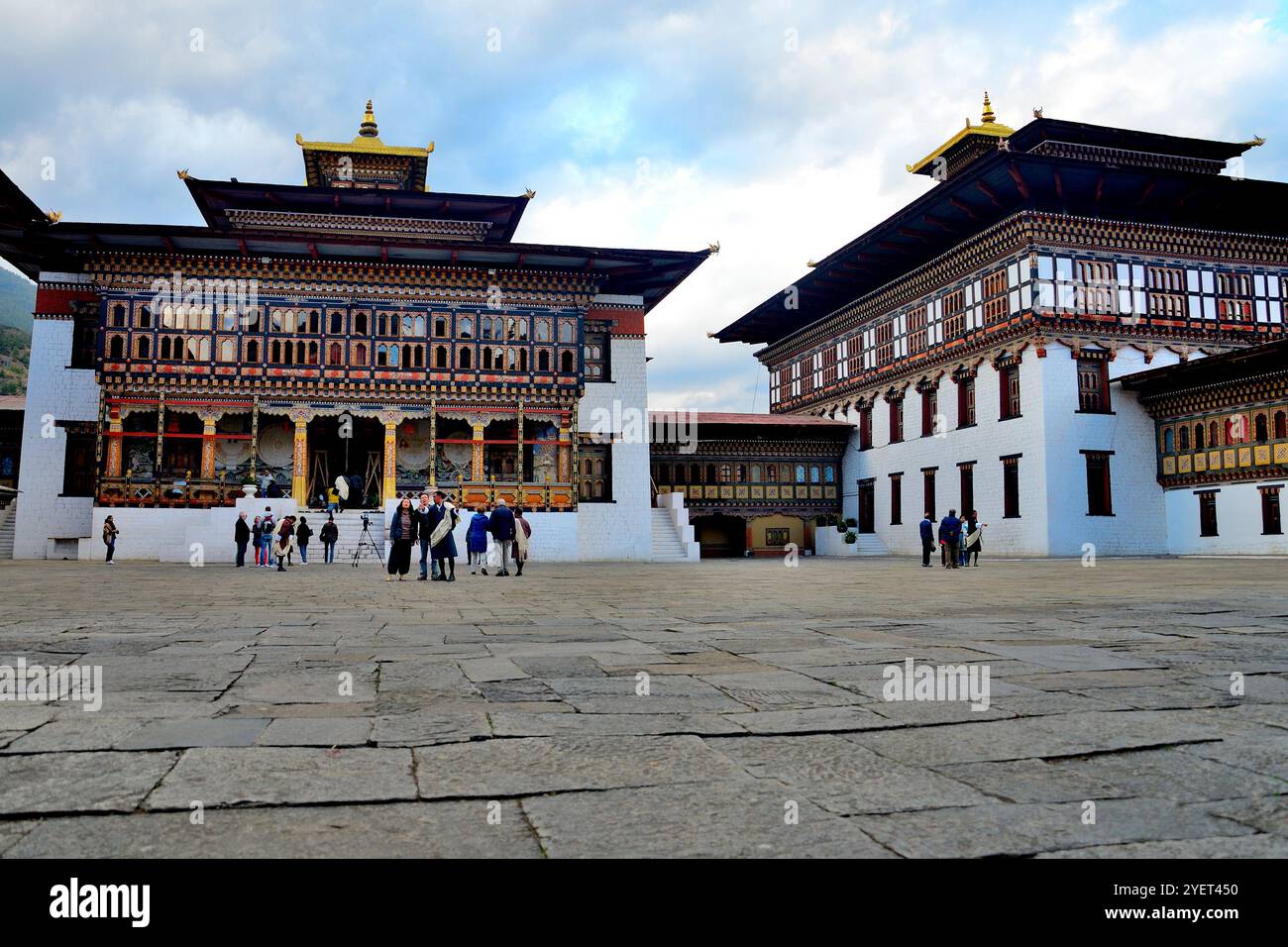 Partial view of the King's Palace also known as Dechencholing Palace ...