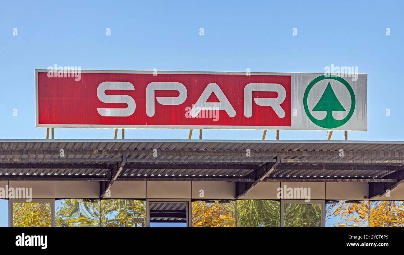 Slavonski Brod, Croatia - October 22, 2024: Large Sign Spar at Top of ...
