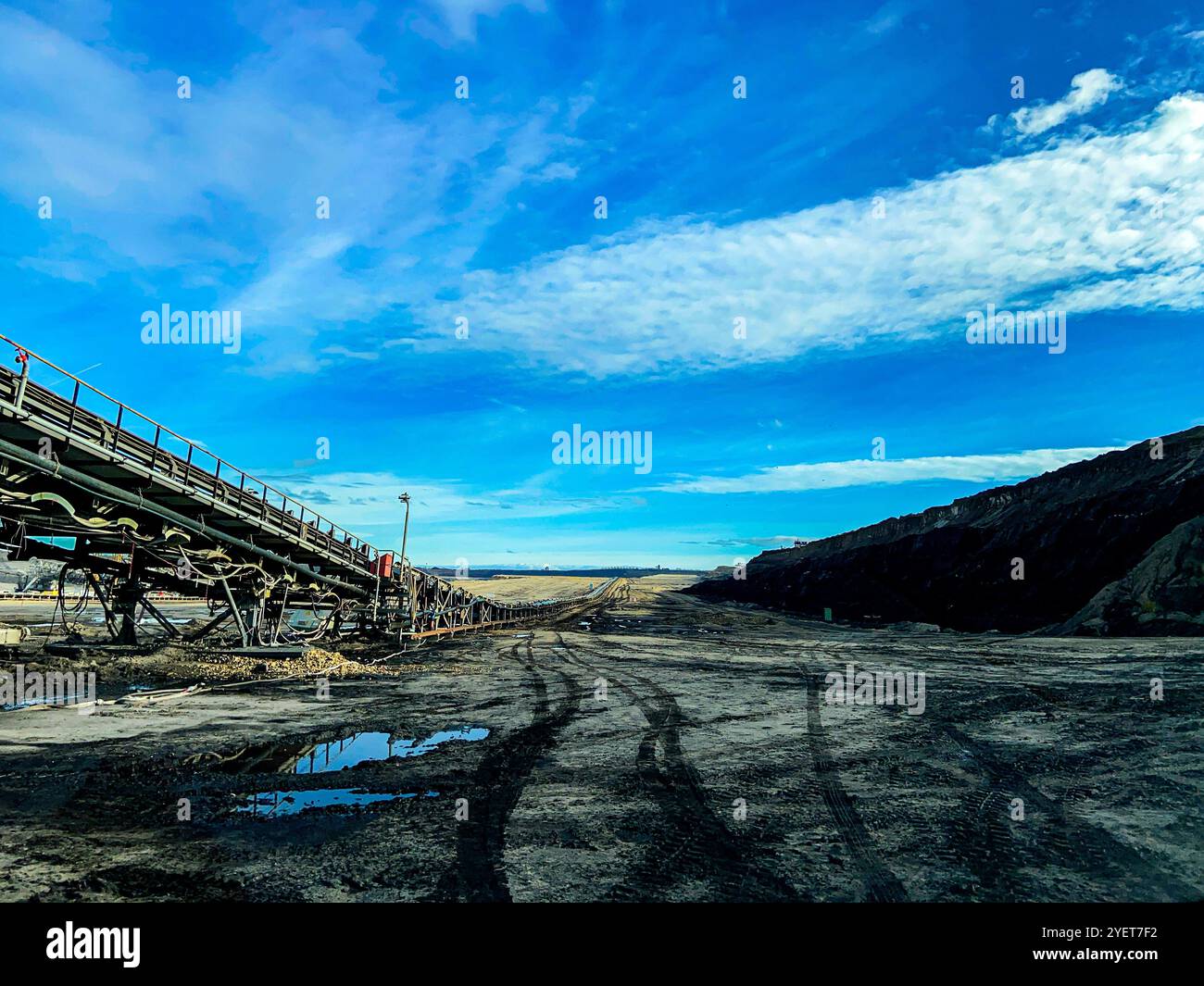 Garzweler Brown Coal Mine Weisweiler, Germany. The Altdorf Open Pit ...