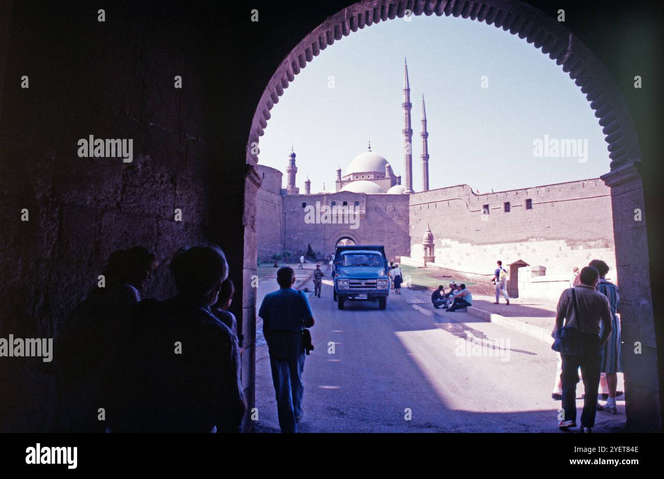 In the foreground the Mosque of Muhammad Ali, on the left Al-Nasir ...