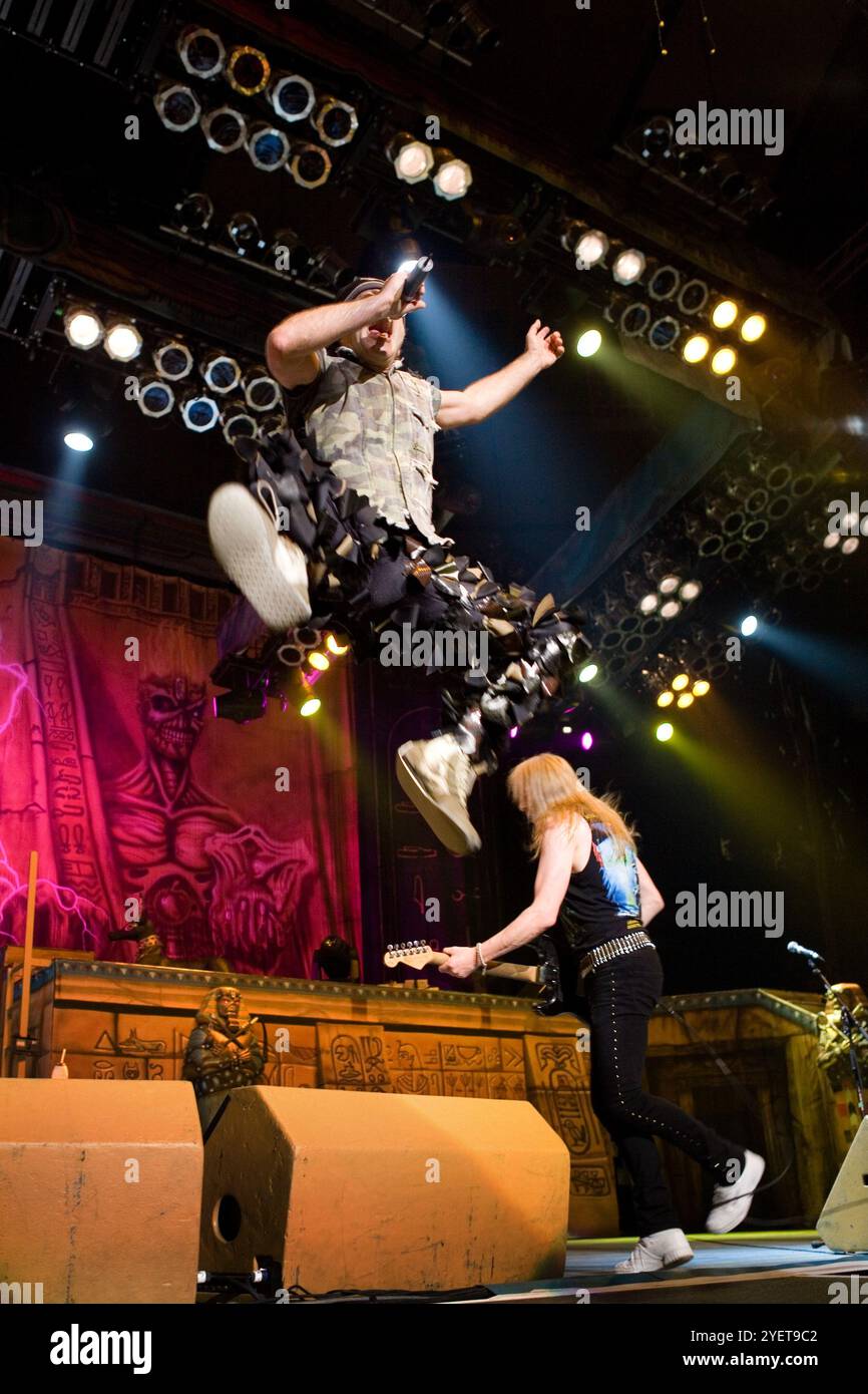 Iron Maiden perform at Madison Square Garden in New York City, June 15 ...