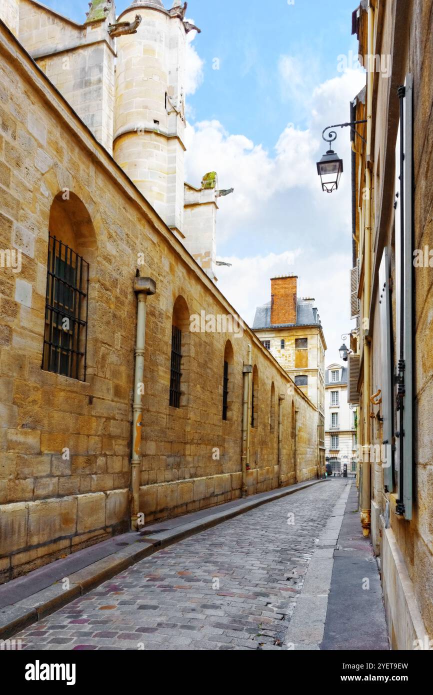 Medieval streets of Paris.France Stock Photo - Alamy