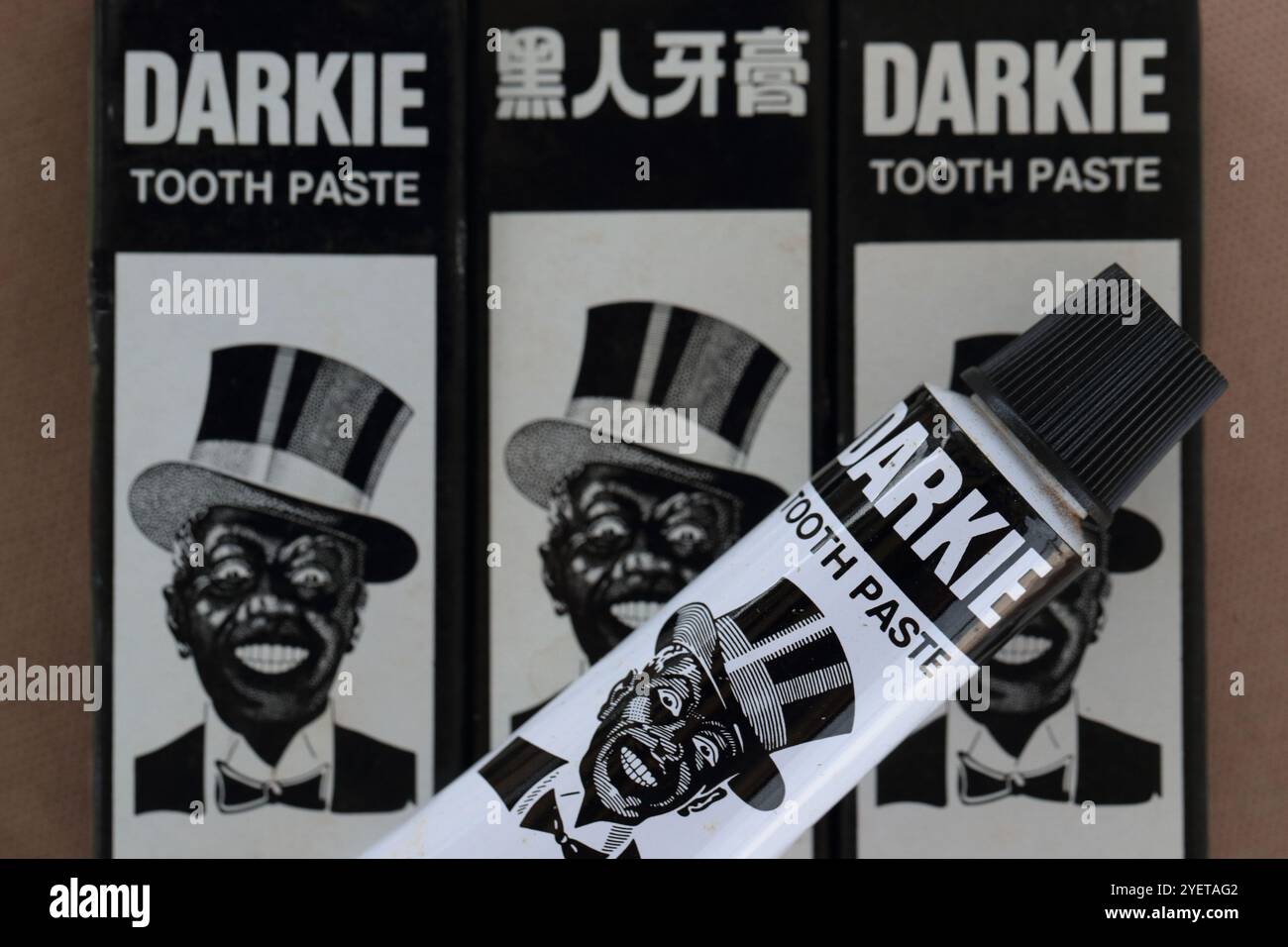 Photographs of Darkie Brand Toothpaste from 1980s Hong Kong Concept ...