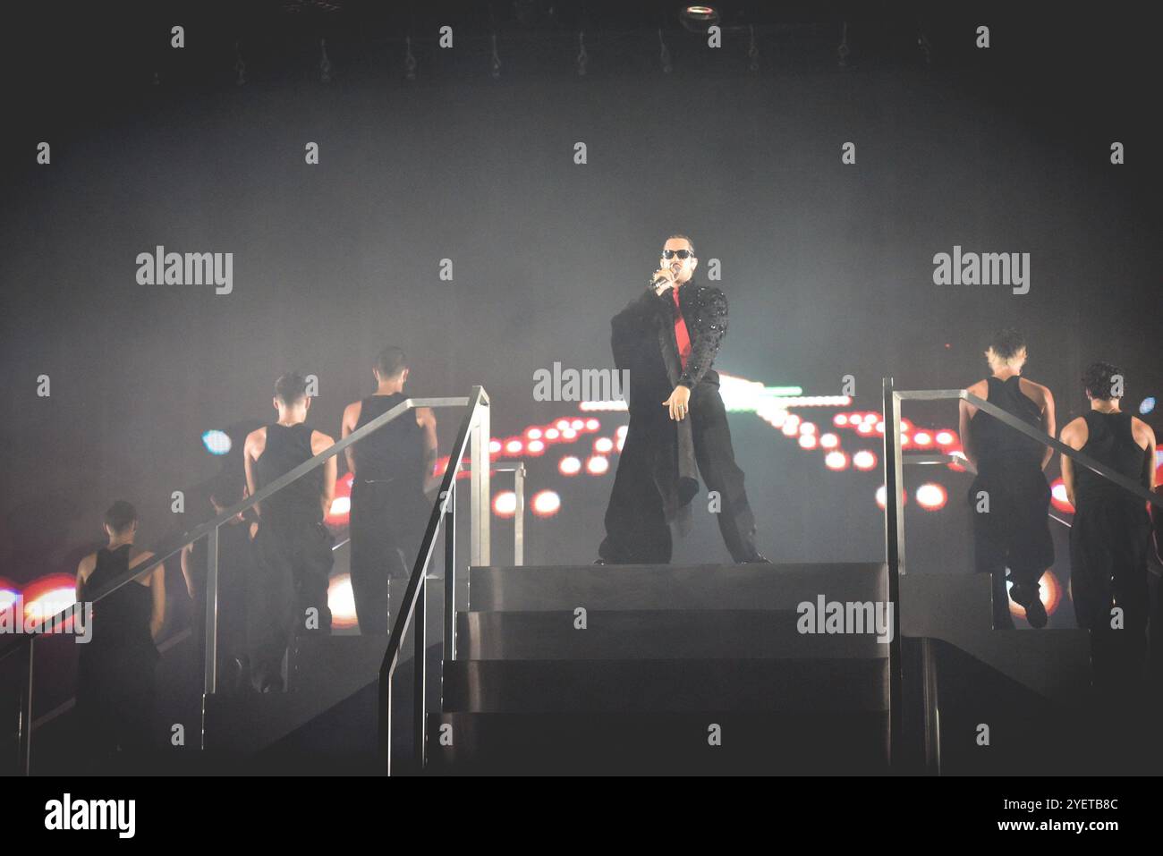 Italian singer Alessandro Mahmoud, better known by his stage name ...