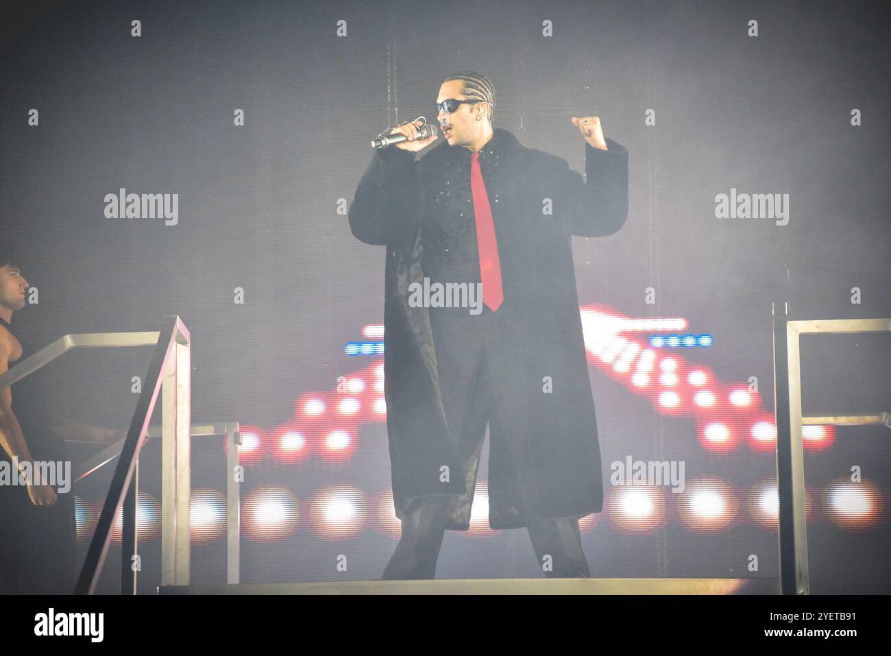 Italian singer Alessandro Mahmoud, better known by his stage name ...