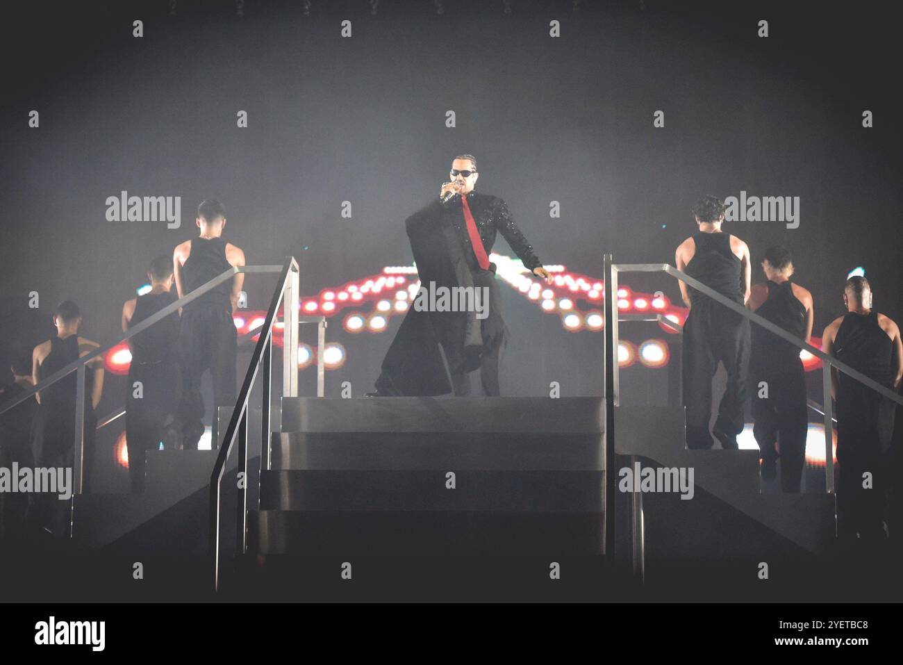 Italian singer Alessandro Mahmoud, better known by his stage name ...