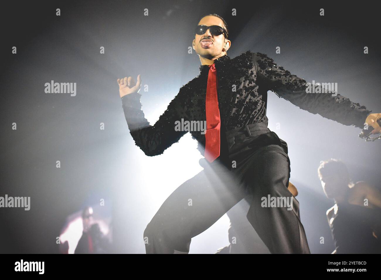 Italian singer Alessandro Mahmoud, better known by his stage name ...