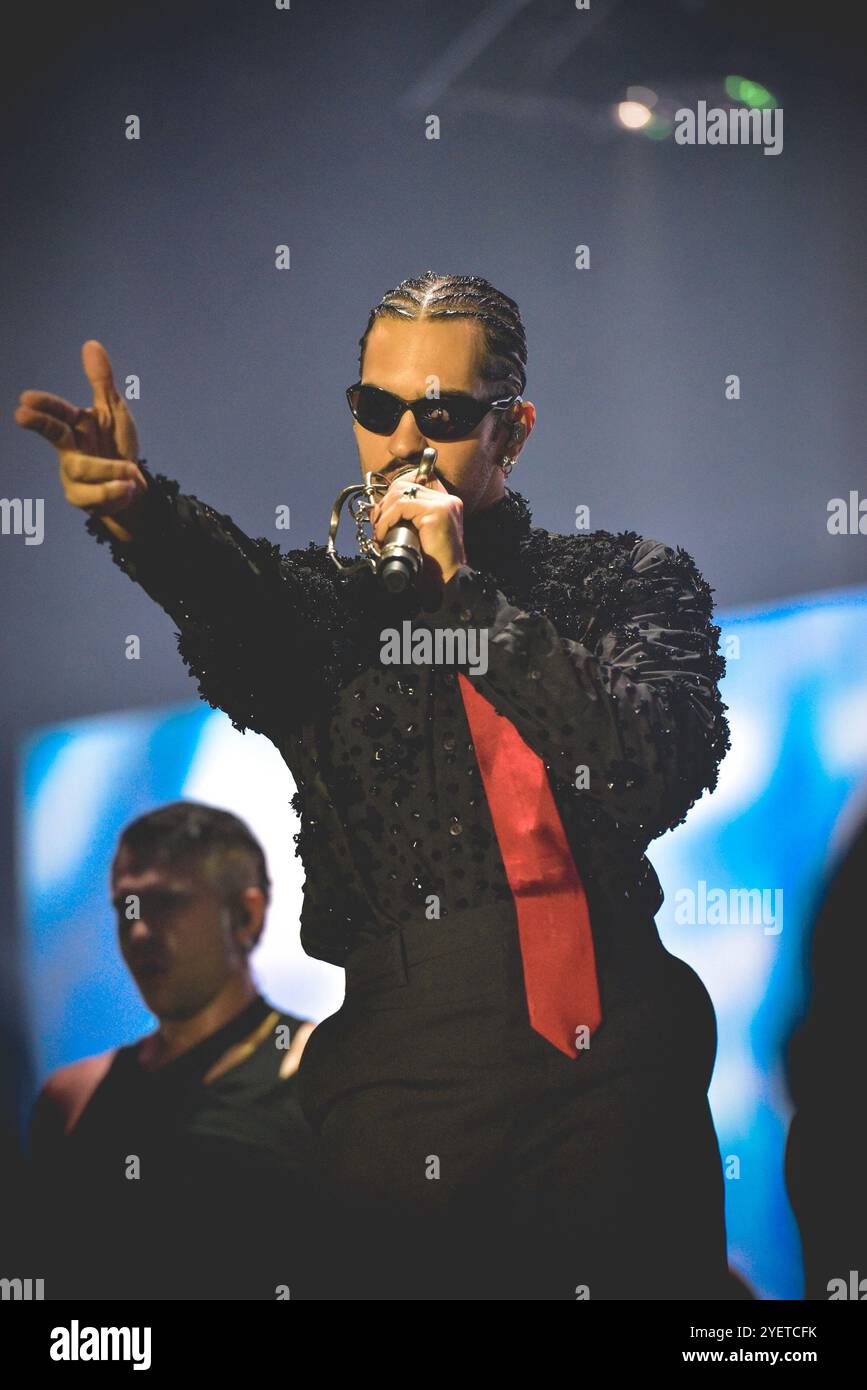 October 31, 2024, Napoli, Italy: Italian singer Alessandro Mahmoud ...