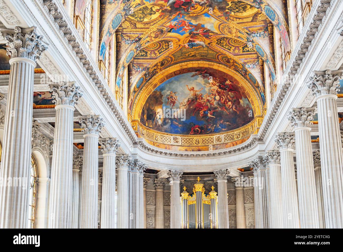 VERSAILLES, FRANCE - JULY 02, 2016: Famous Royal Chapel inside ...