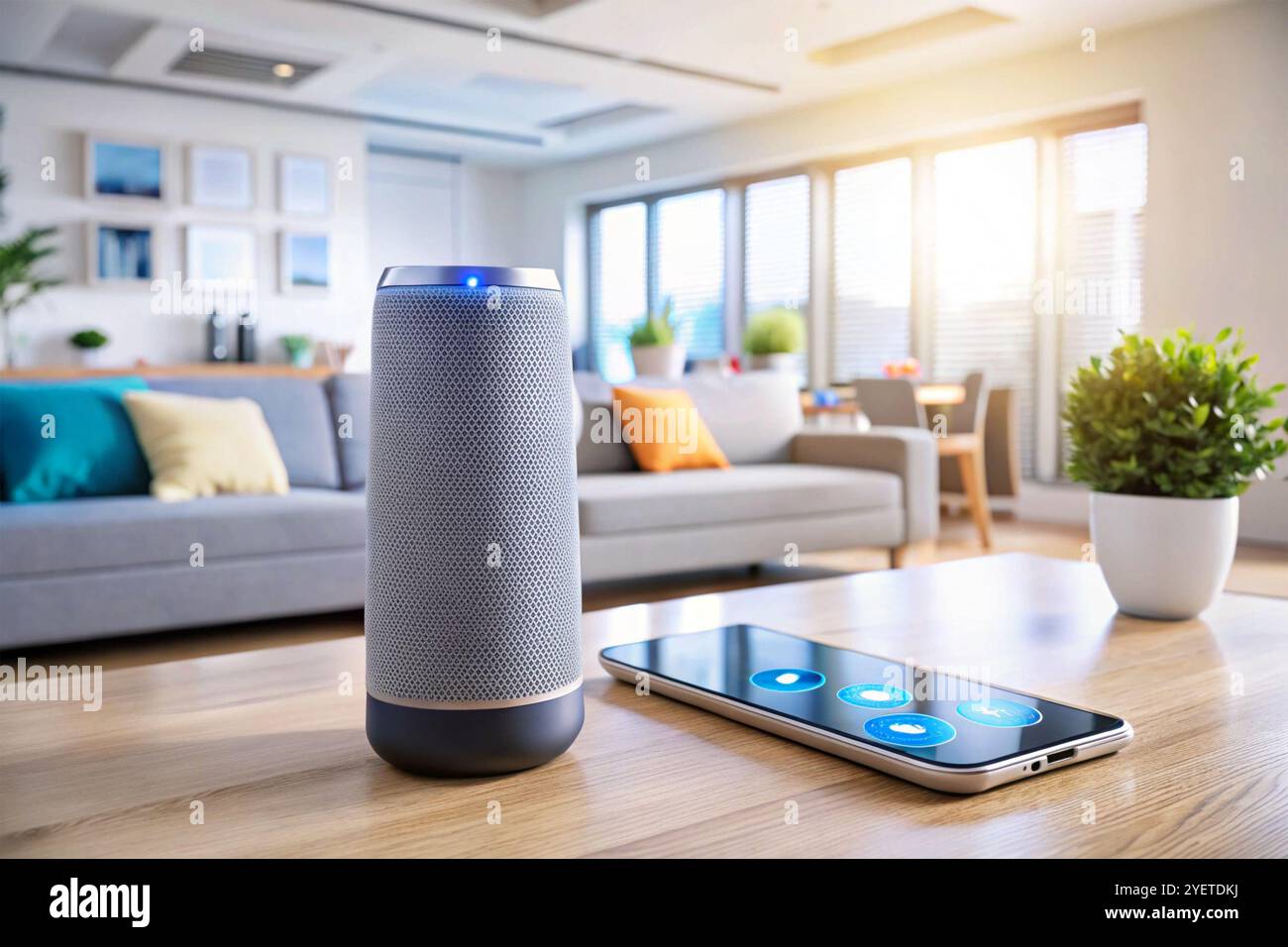 AI-powered personal assistants in everyday life Stock Photo - Alamy