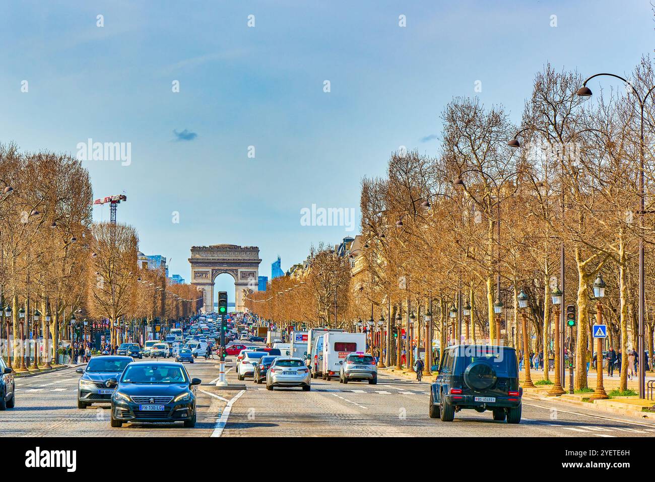 Paris,Prance-March 19,2024: Champs Elysees. Magnificent, gorgeous Paris ...
