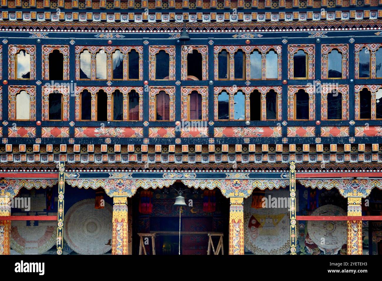Partial view of the King's Palace also known as Dechencholing Palace ...
