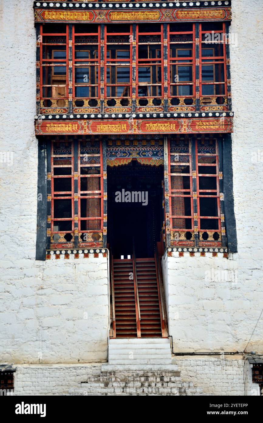 Partial view of the King's Palace also known as Dechencholing Palace ...