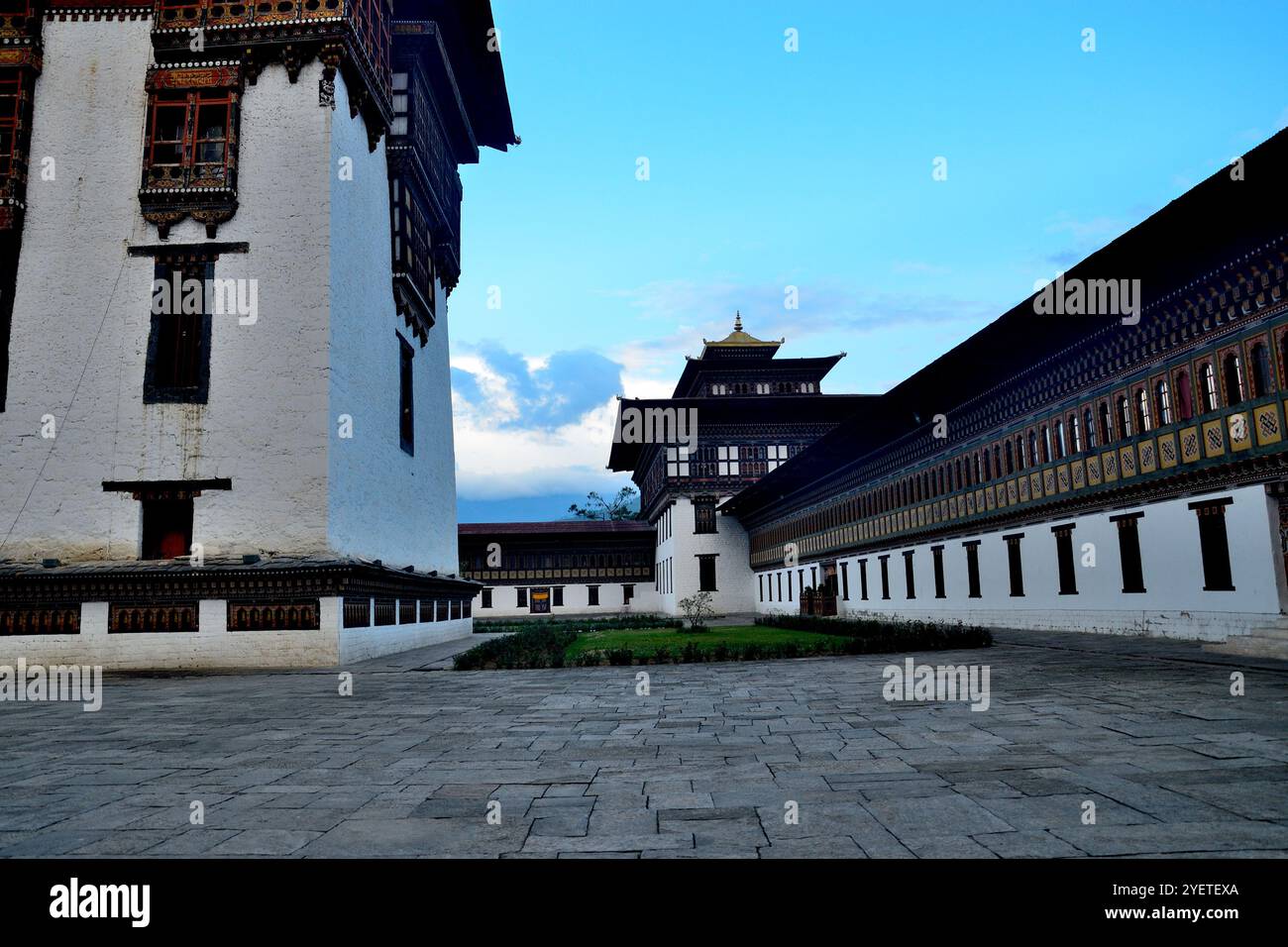 Partial view of the King's Palace also known as Dechencholing Palace ...